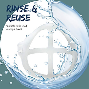 Lyft Livin Pack of 10 Silicone Face Mask Bracket Insert Guard for Under Mask in Turtle Cage Design Spacer Cup Breather for Better Breathing Fits for Adults & Kids Ideal for Disposable & Cloth Mask