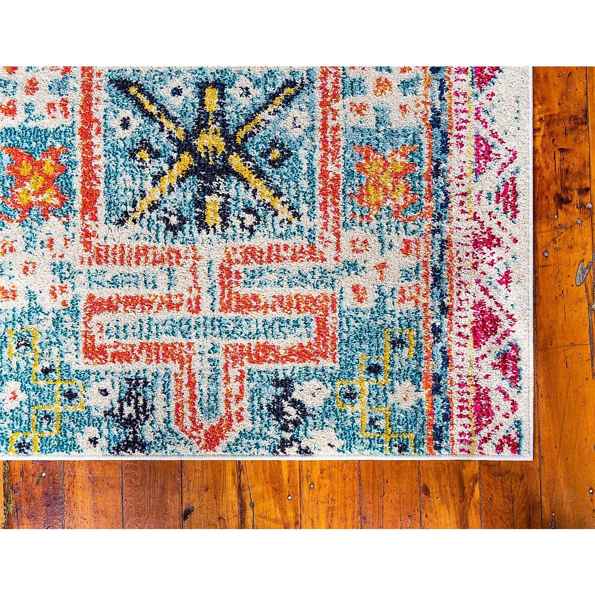 Rugs.com El Paso Collection Rug – 4' x 6' Multi Medium Rug Perfect for Living Rooms, Large Dining Rooms, Open Floorplans