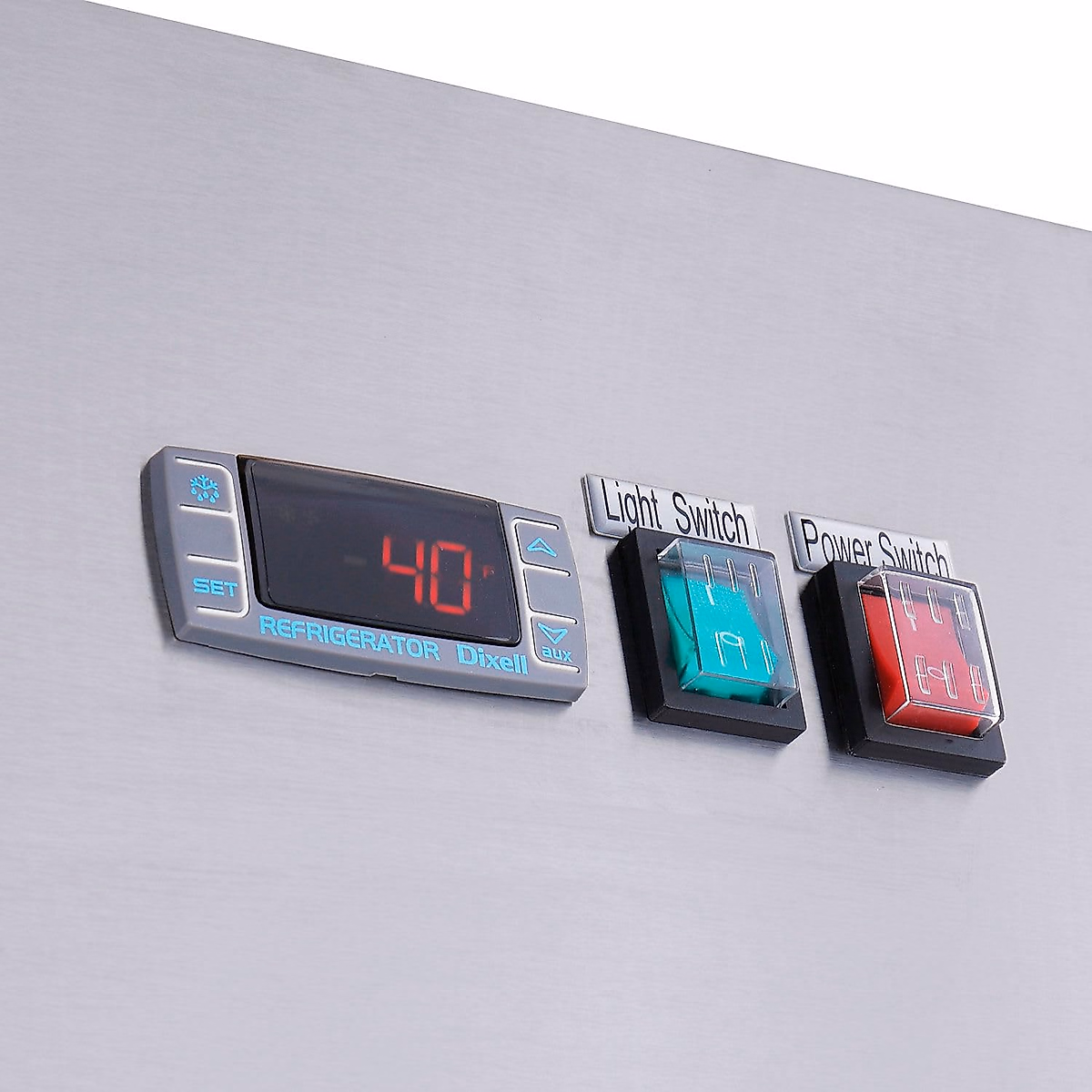 Nexel Reach In Freezer, 2 Glass Doors, 47 Cu. Ft.