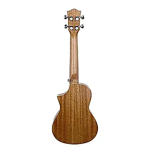 LMMDDP 23-inch Ukulele Wood Panel Cutaway Arm Guard Wood Color Ukulele Full Sound Stringed Musical Instrument