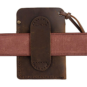 JzcsdkSIL Pocket Organizer Pouch Knives Sheath For Flashlight/actical Pen/Multi-Tool/Wallet Card/Passport/Credit Card Organizer Leather Organizer Bag, Brown