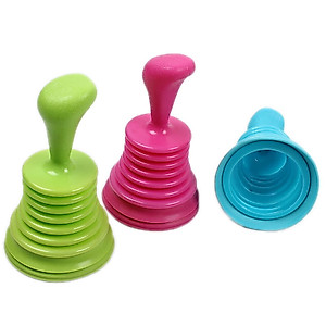 LoveAloe Practical Sink and Drain Plunger for Bathrooms Kitchens Sinks Baths and Showers,Blue
