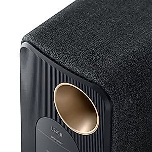 KEF LSX II Wireless HiFi Speaker System (Carbon Black)