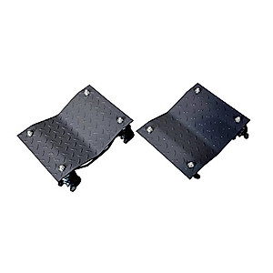 WEN 73017T 3000-Pound Capacity Vehicle Dollies with Brakes, Two Pack , Black