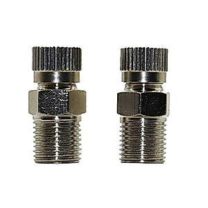 MANHONG Irrigation Dripper 2Pcs 0.1-0.6mm 1/8 Inch High Pressure Fog Misting Nozzle Copper Anti-drip Atomization Colling Sprinklers Garden Irrigation Tool (Color : 0.5mm)