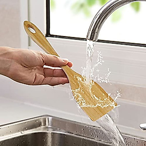 Ukissim Bamboo Wooden 11.8-Inch Spatula