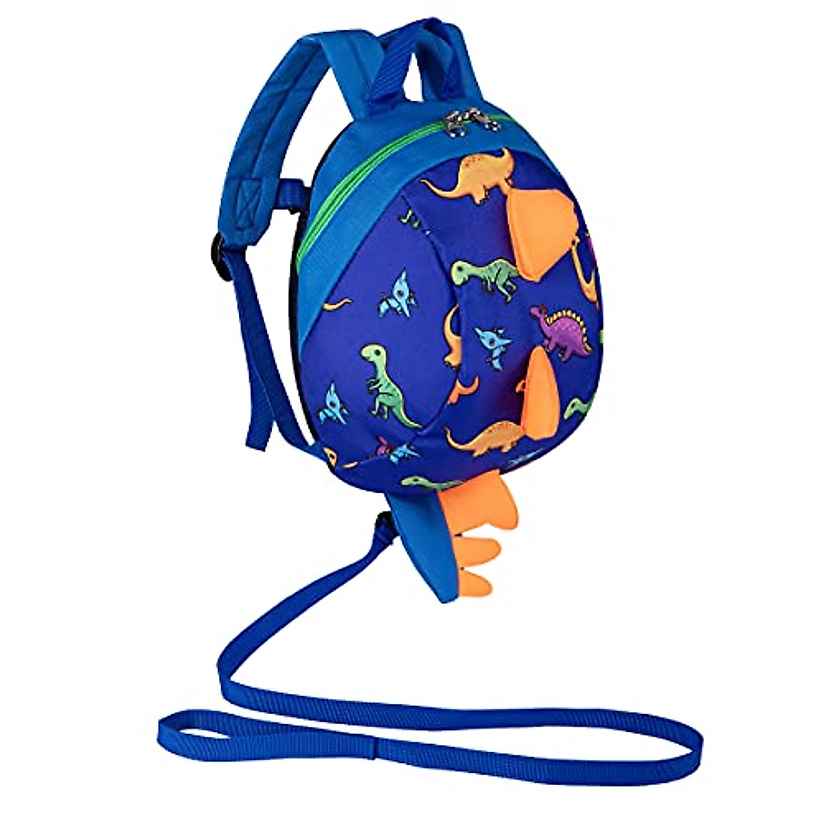 YUPING Toddler kids Dinosaur Backpack Book Bags with Safety Leash for Boys Girls (Style:1 Dark blue)