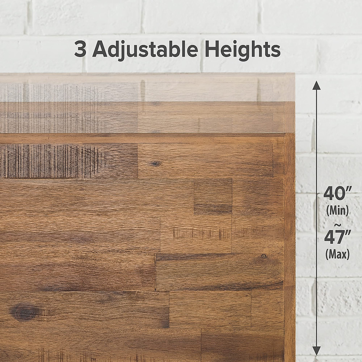 ZINUS Tricia Wood Platform Bed Frame with Adjustable Headboard, Wood Slat Support with No Box Spring Needed, Easy Assembly, Full