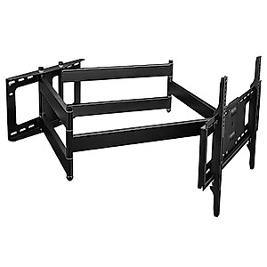 FORGING MOUNT Long Extension TV Mount, Dual Articulating Arm Full Motion Wall Mount TV Bracket with 43 inch Long Arm,Fits 42 to 90 Inch Flat/Curve TVs, Holds up to 165 lbs,VESA 600x400mm Compatible