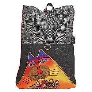 Women's Laurel Burch, A Bunch Of Love Backpack BLACK MULTI NS