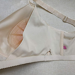 Sendyou Mastectomy Bra for Women Breast Prosthesis with Pockets SY66 (Beige, 36B)