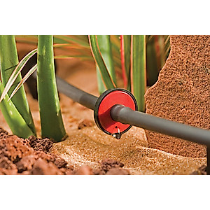 Orbit 67215 1/4" Barb 1/2 GPH Non-Pressure-Compensating Inline Drip Irrigation Dripper/Emitter, 10 pack