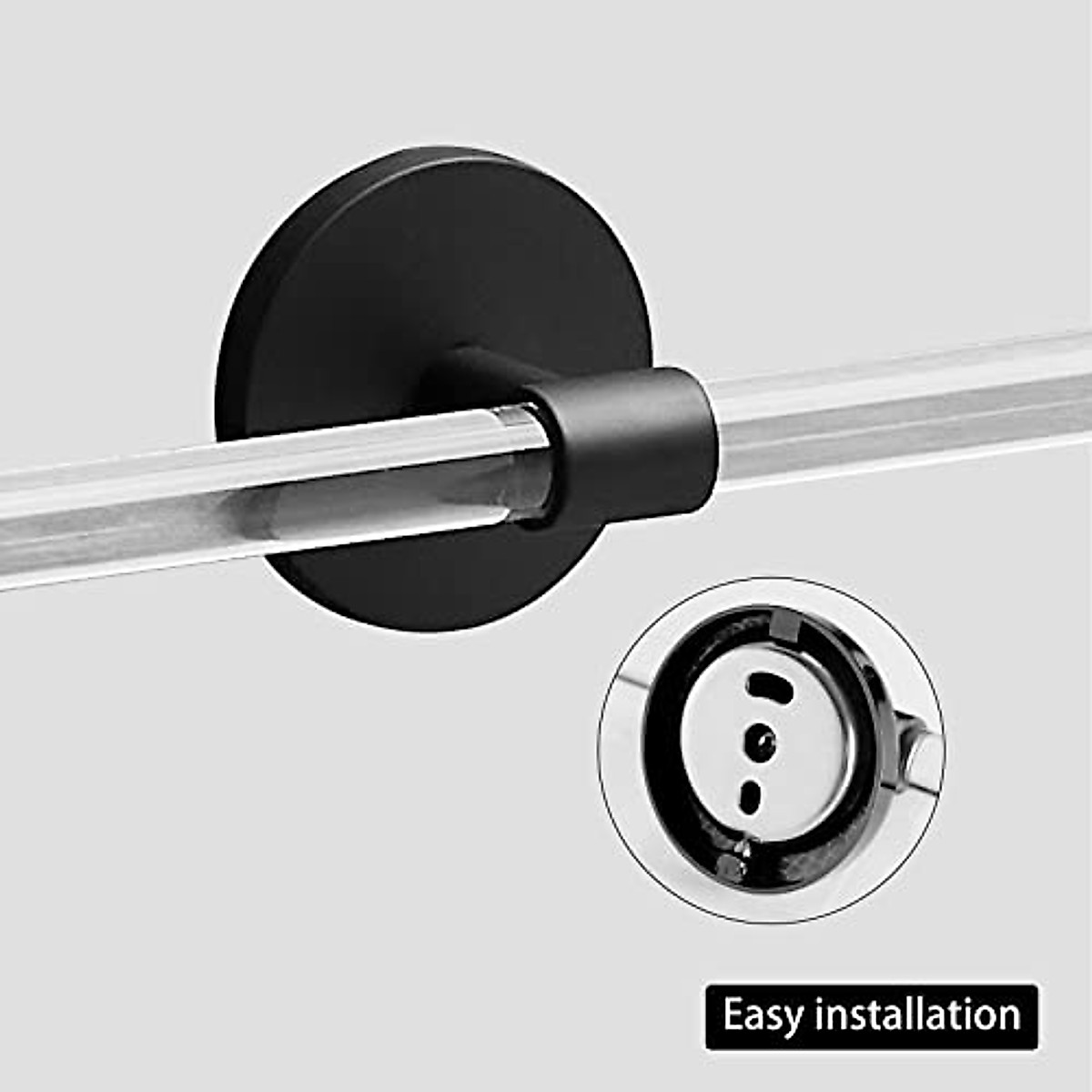 Towel Bar 23.6 Inches Matte Black Towel Rack for Bathroom Wall Mounted Kitchen Towel Holder Bathroom Accessories Hand Towel Bar…