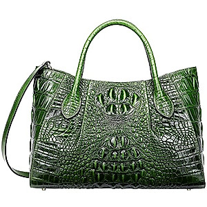 PIJUSHI Women Handbags Crocodile Top Handle Bag Designer Satchel Bags For Women Wristlet Wallet for Women Crocodile Leather Wallet Ladies Clutch Purse