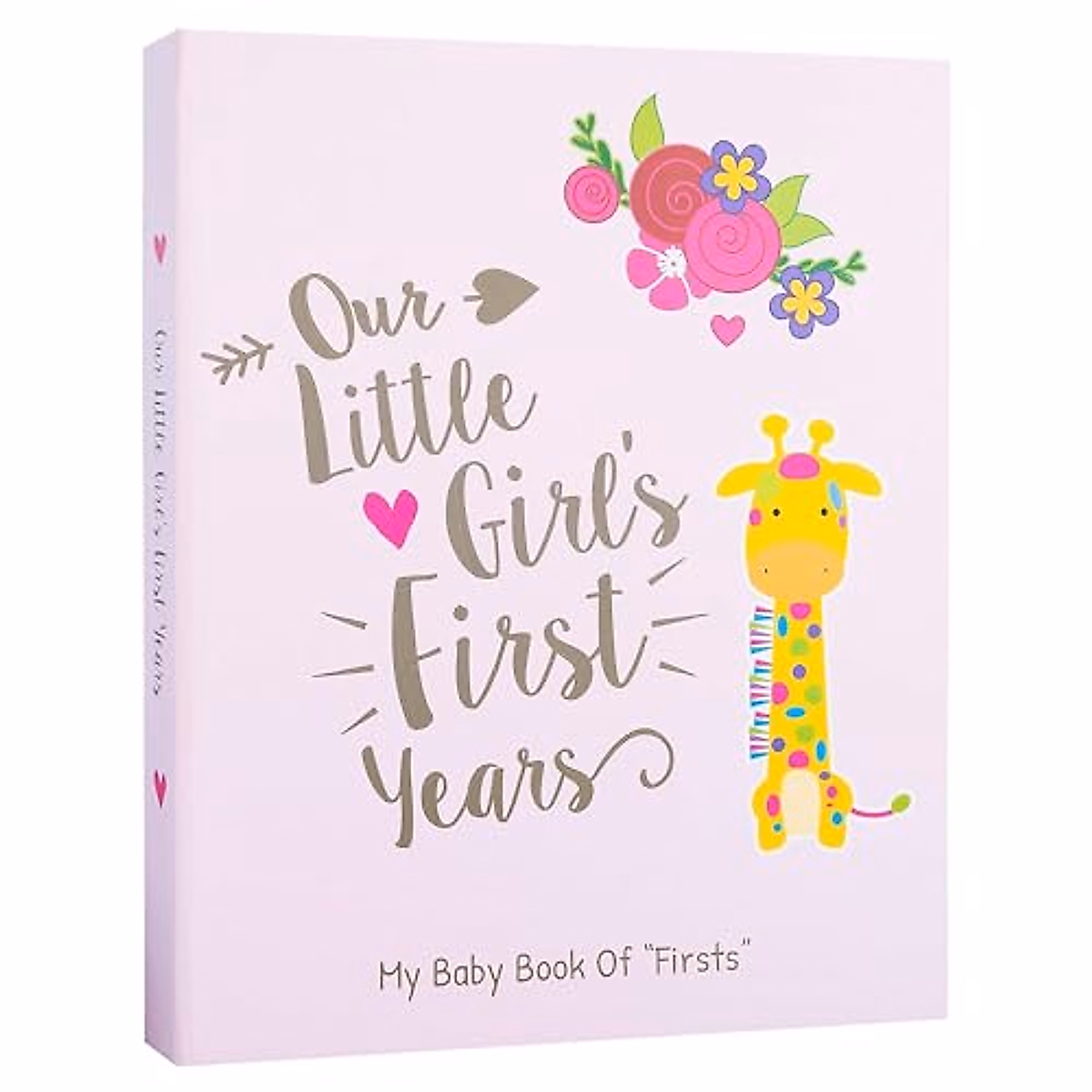 Ronica Memory Book for Baby Girl - Photo Album, Easy to Use Keepsake Scrapbook - Modern Keepsake for New Parents to Record Photos & milestones