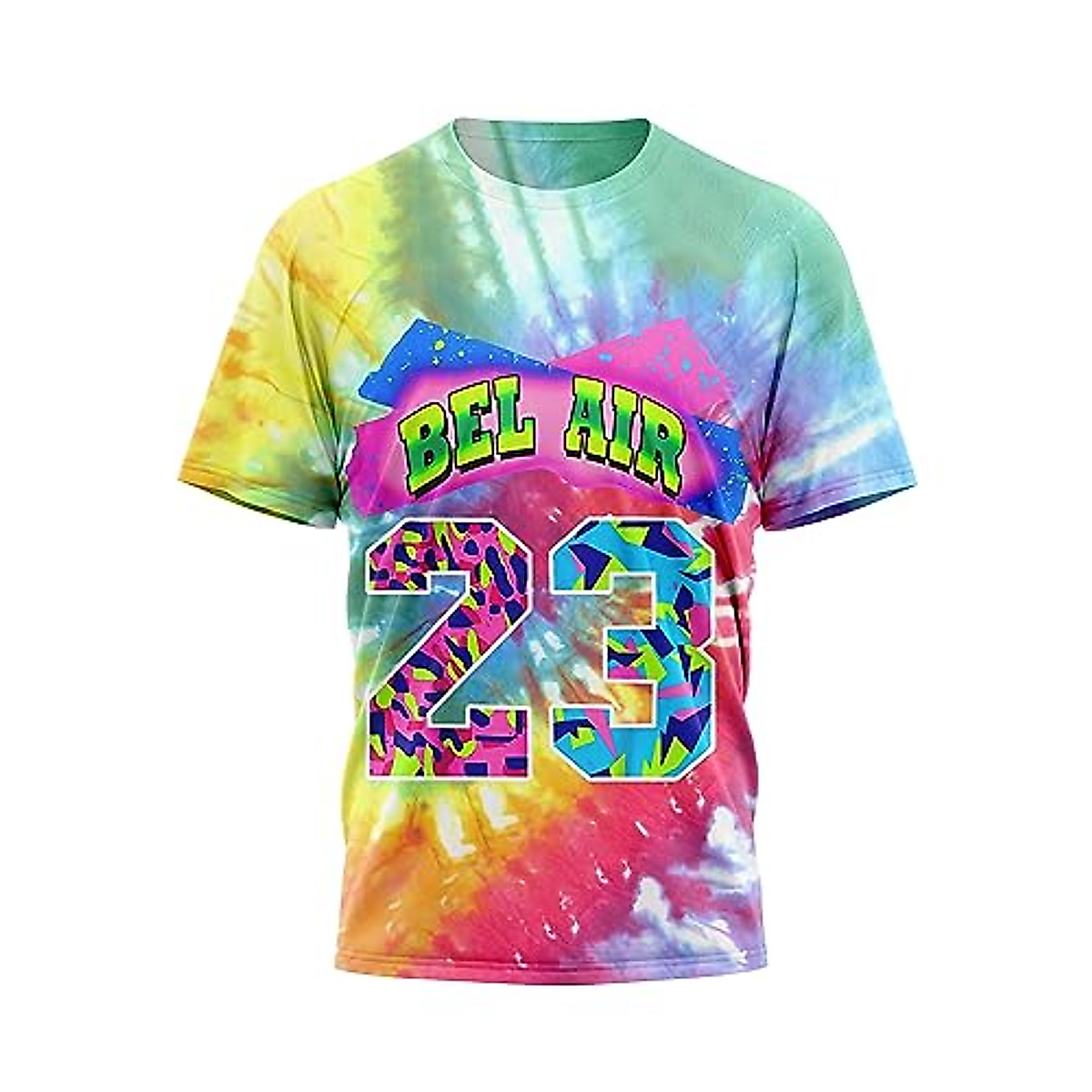 Frrslkx 90s Outfit for Men Bel Air 23 Tshirt for Man 90s Urban Theme Party Hip Hop Fashion Shirts for Club and Pub (as1, Alpha, l, Regular, Regular, Fashion Retro-2)