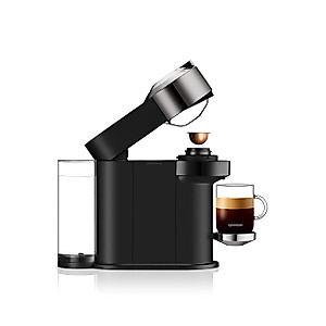 Nespresso De'Longhi Vertuo Next Deluxe by De'Longhi with Aeroccino - Chrome