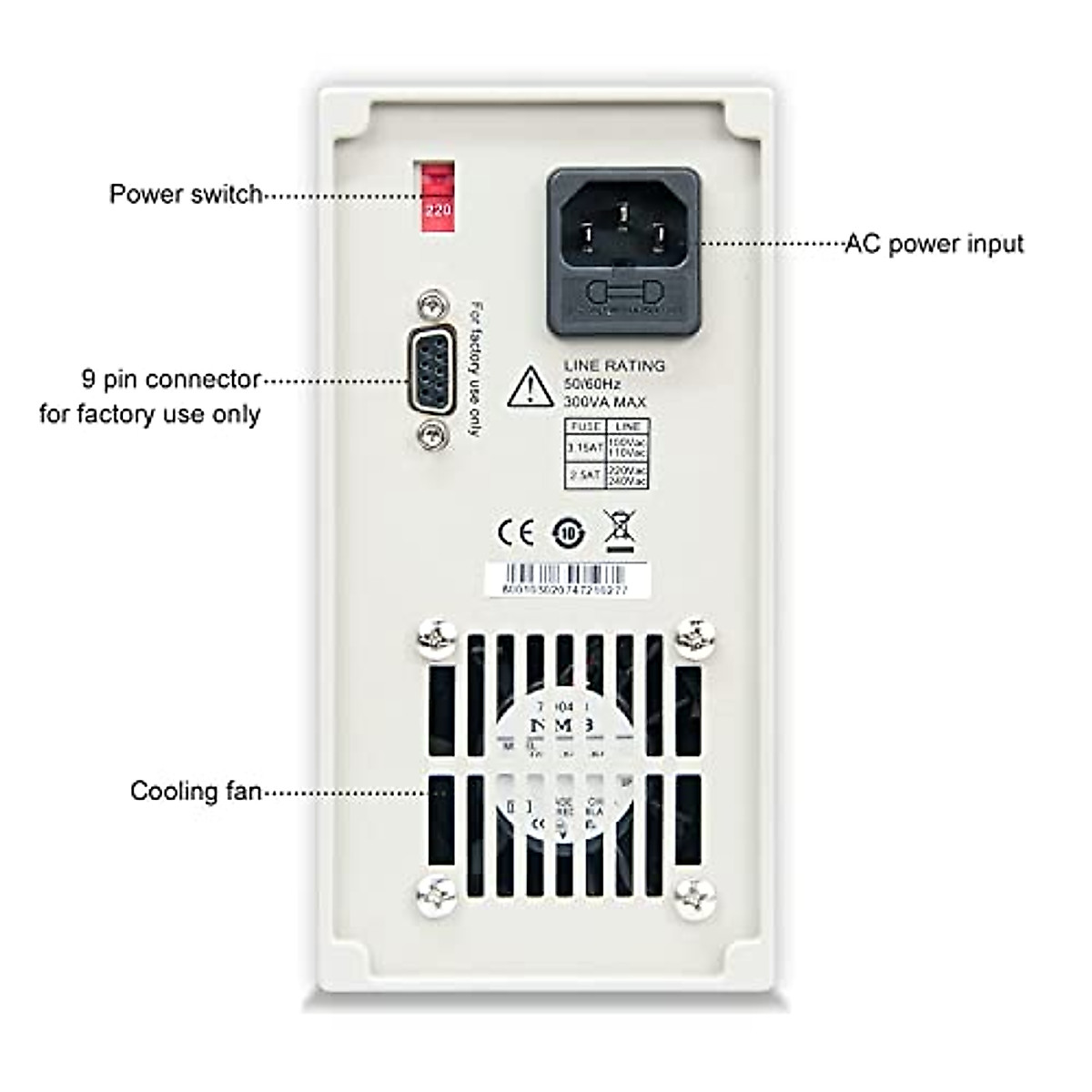 ITECH Variable DC Power Supply 60V/5A/100W Adjustable Lab Bench Power Supply Coarse and Fine Adjustments CC & CV Mode IT6720