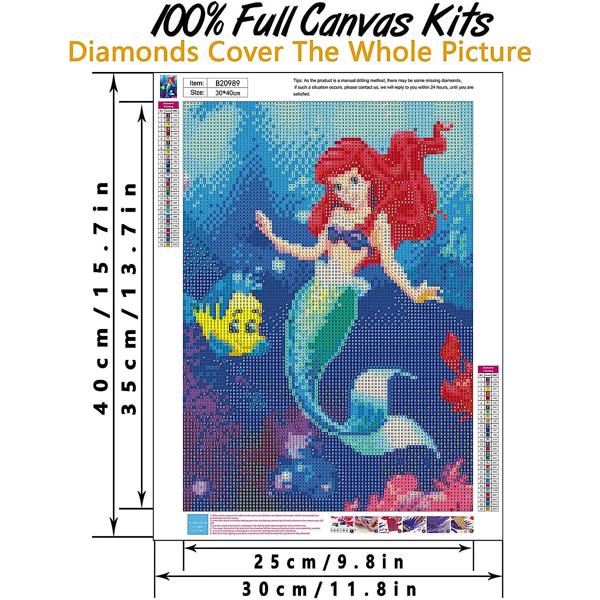 QUITEDEW Diamond Painting Kits for Adults, DIY Diamond Art Kits for Adults Full Dril,Cartoon Diamond Painting Paint with Diamonds Home Wall Decor 12x16 Inch