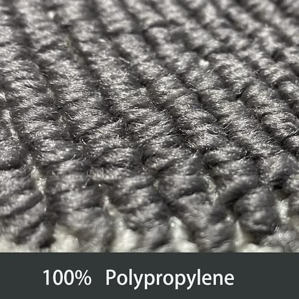 Esychrug Area Rugs Moroccan Trellis Non-Slip Rubber Backing Area Rug for Indoor/Outdoor Indoor Living Dining Room and Bedroom (39x59 inches Grey)