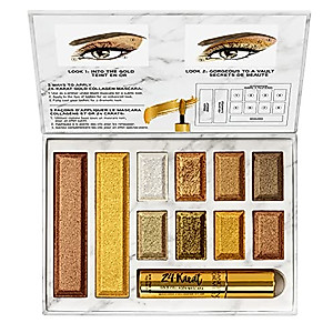 Physicians Formula 24-Karat Gold Shimmer Makeup Set, Face Palette, The Gold Vault, Mascara, Eyeshadow, Christmas Gift