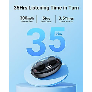 ZINGBIRD X15 and T62 Wireless Earbuds Ear Buds Bluetooth Headphones with LED Power Display Charging Case Earphones in-Ear Earbud with Microphone for Android Cell Phone Gaming PC