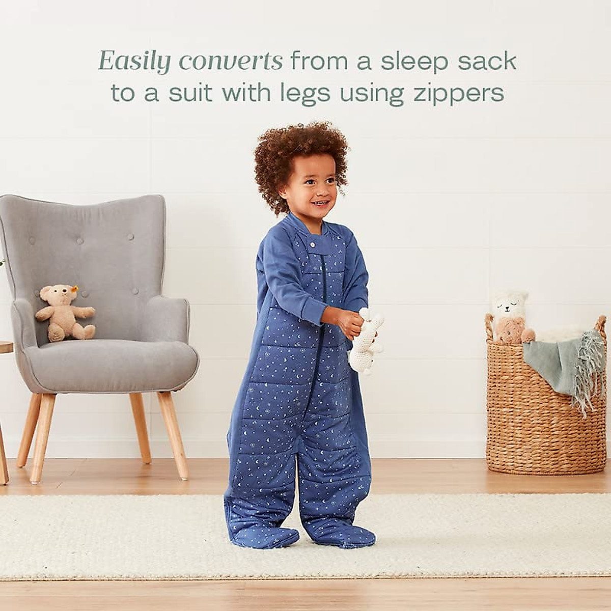 ergoPouch 2.5 TOG Baby Sleep Sack – 100% Organic Cotton Baby Sleep Suit Bag for Cozy Baby’s Night – Temperature Control Baby Blanket (Night Sky, 2-4 Years)