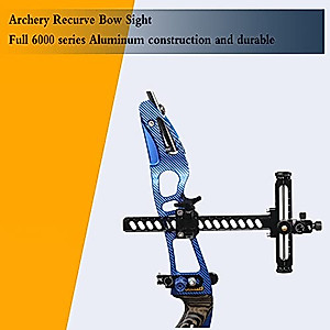 Perogen Recurve Bow Sight Right Hand Adjustable 9Inch T Shape Archery Shooting Target Sight
