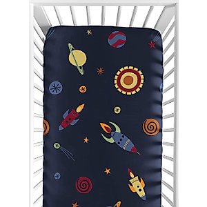 Fitted Crib Sheet for Space Galaxy Baby/Toddler Bedding Set Collection - Galactic Print