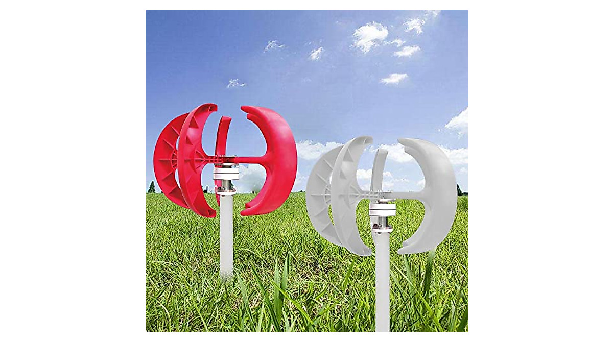 600W Wind Turbine Generator - 5 Blade Vertical Axis Windmill for Home