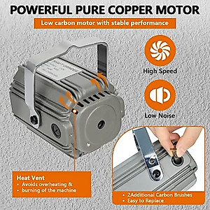 Shaft Grinder 780W Rotary Tool 500-25000RPM Rotary Carver with 0.26" 3-Jaw Chuck & Stepless Speed Foot Pedal Hanging Grinding Machine Accessories for Jewelry Polishing Grinding DIY