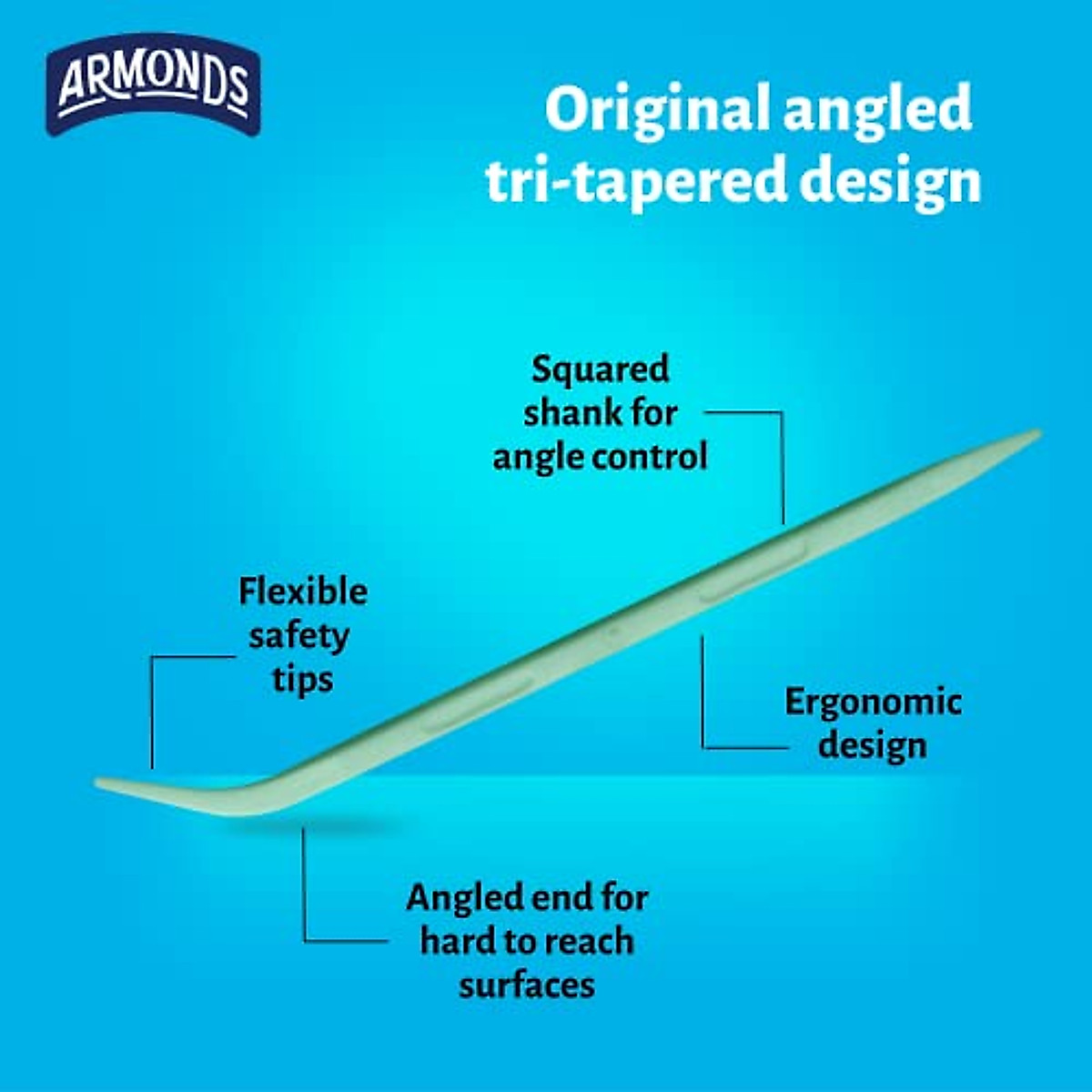 Armonds ProPicks MicroPick Dental Picks for Teeth Cleaning with Zinc Oxide - Disposable Plastic Toothpicks for Teeth & Gums - Protects Teeth & Massages Gums - 3 Packages x 120 Plastic Dental Picks