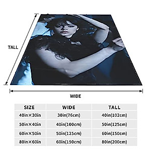 Wednesda Dance Throw Blanket 50"X40" Flannel Blankets for Bedding Couch Sofa Living Room Throws All Season