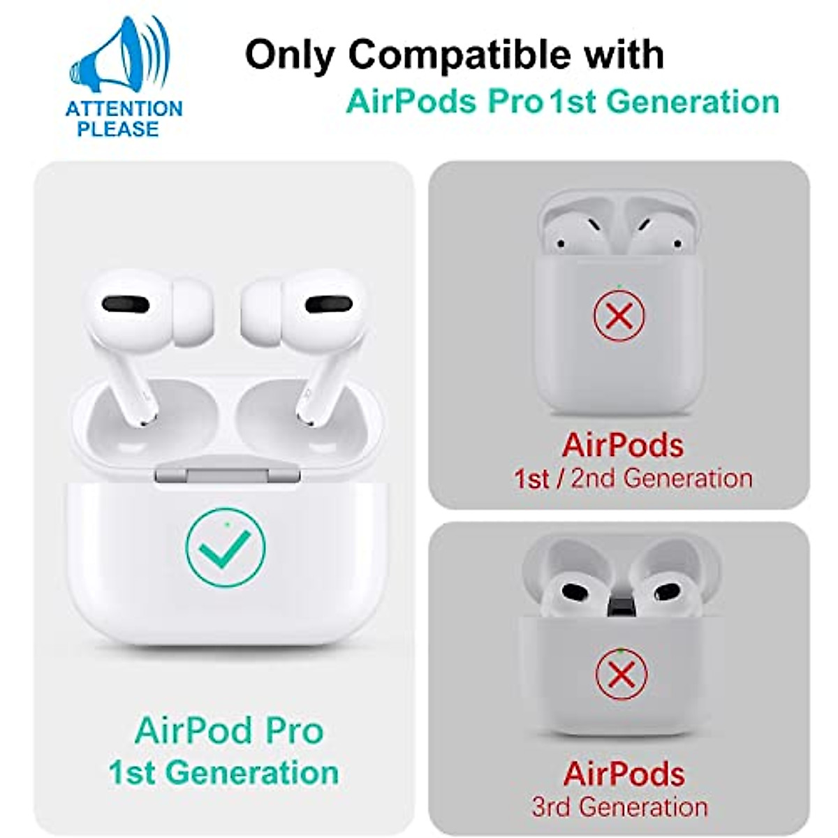 Case for Airpods Pro, KOUJAON Soft Silicone Skin Case Cover with Bracelet Keychain Cute Apple Airpod Pro Cover for Women Girls (Cow)