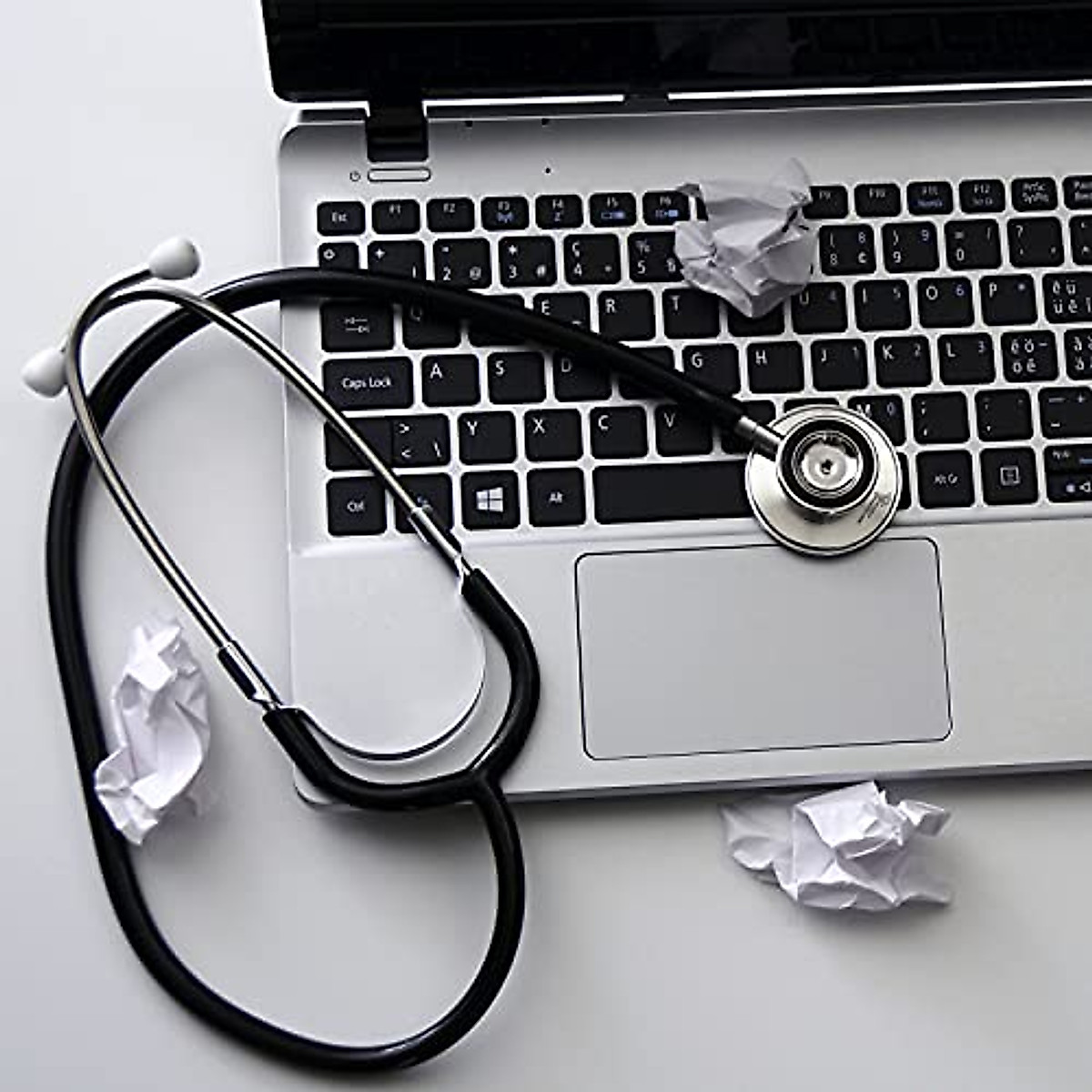 Replacement Accessories Kit Fits Classic 3 Cardiology 3 & Cardiology 4 Stethoscope for Littman Stethoscope Replacement Parts & Stethoscope Bell Cover Diaphragm and Eartips Earbud Replacement Parts. (grey)