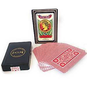 Spanish Playing Cards, Barajas Espanolas, Red Color, Color rojo Faisan
