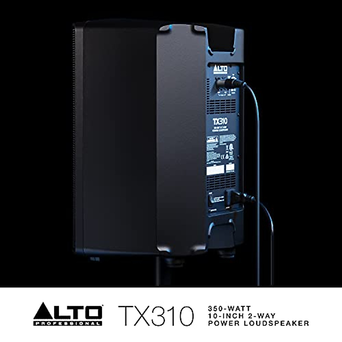 ALTO TX310 – 350W Active PA Speaker with 10" Woofer for Mobile DJ and Musicians, Small Venues, Ceremonies and Sports Events, Black