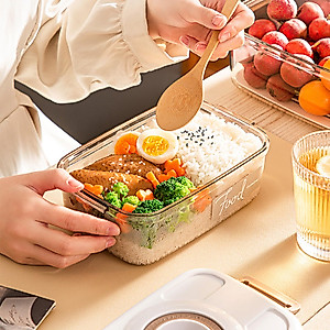 5 PCS Vacuum Food Storage Containers with Lids, Vacuum Seal Containers with USB Charge Electric Vacuum Pump Perfect for Fresh-keeping Suitable for Meat, Rice, Marinade, Fruit, Pasta, Snack