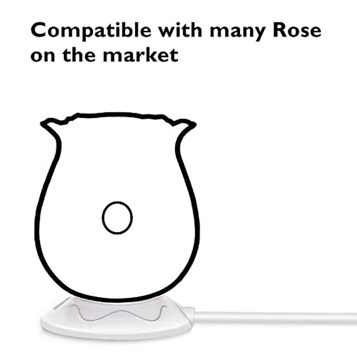 BATSOEASY 2.4Ft Rose Charger, Magnetic USB Charger Cable Cord Fast Charging Dock Station for Rose Only