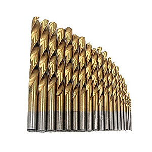Quluxe 1.0 to 10mm Cobalt Steel Twist Drill Bits Heat Resistant Metal Drill Bits for Wood, Aluminum, Plastic, Iron Sheet (Set of 19 Pcs)