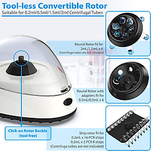 FOUR E'S SCIENTIFIC Laboratory Vortex Mixer with Mini Centrifuge 5400rpm