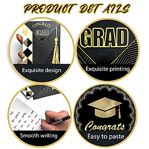 AMZAI Graduation Cards, Graduation Cards 2024 with Envelopes and Gold Foil, 24 Pack Bulk Graduation Greeting Cards, Grad Gift Card for College & High School Graduation Party Decoration