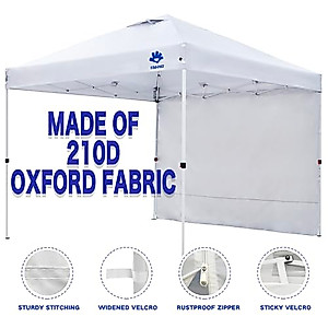 Fanpat Instant Canopy Tent Sidewalls for 10x10 Pop Up Canopy Waterproof,99% UV Protection，3 Piece Sidewalls, White(3PCS Sidewall Only, Canopy Tent NOT Included)