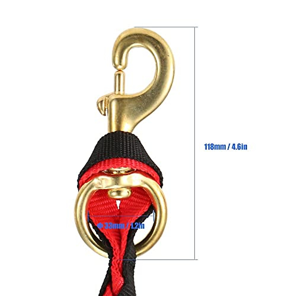 N/A Braided Horse Head Rope Braided Bridle with Brass Snap Buckle Horse Riding Equipment 2.5M (Color : Red)