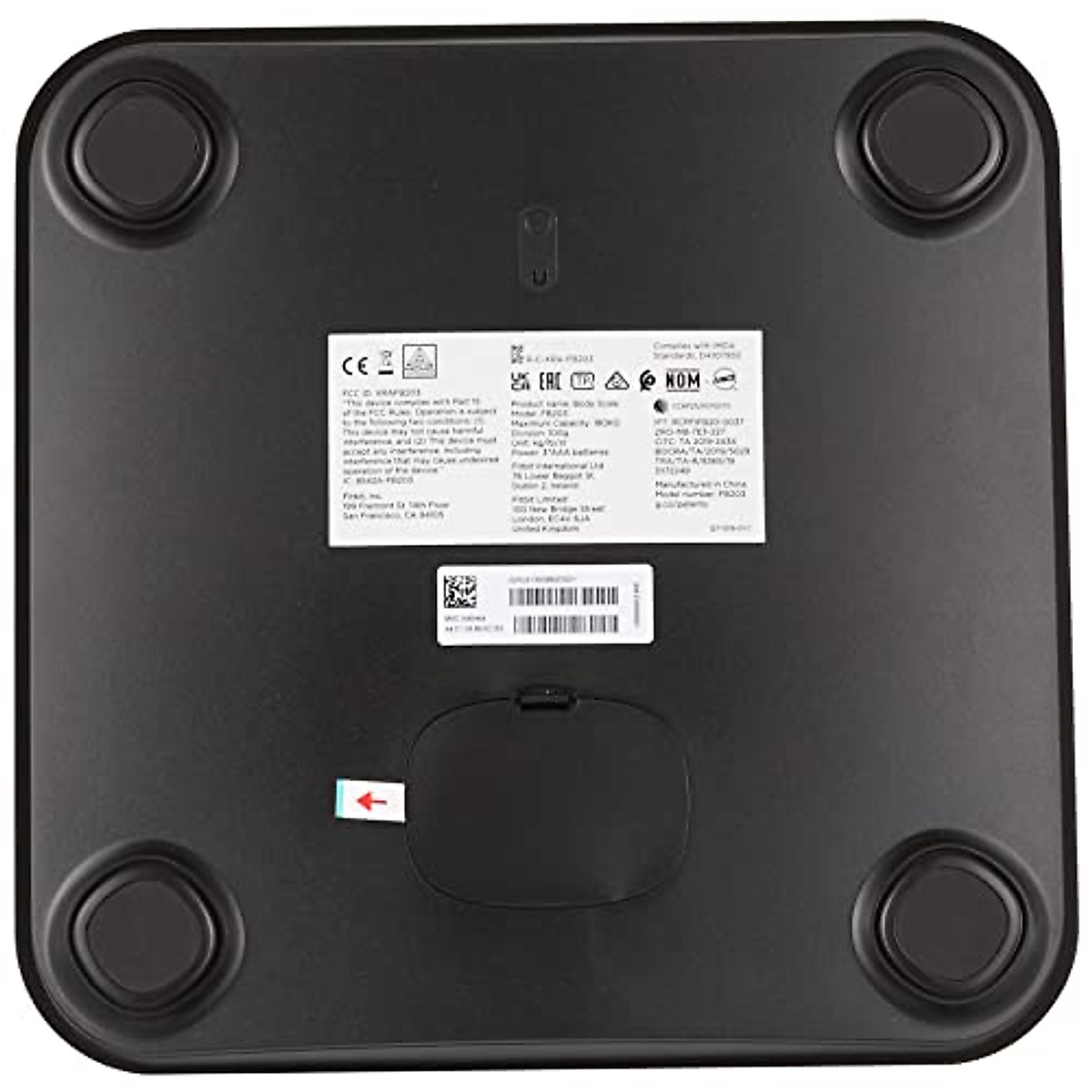 Fitbit Aria Air Bluetooth Digital Body Weight and BMI Smart Scale, Black