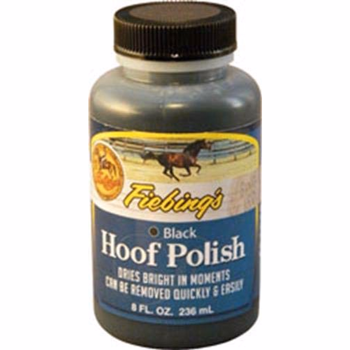 Fiebing's HFPL01P008Z Hoof Polish, Black - 8 oz