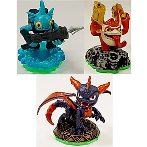 Skylanders Spyro's Adventure Triple Character Pack (Spyro, Trigger Happy, Gill Grunt) - New In Bulk Packaging