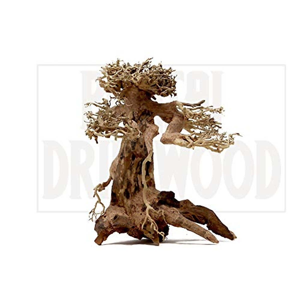 Bonsai Driftwood Aquarium Tree AM (8 Inch Height x 6 Inch Length) Natural, Handcrafted Fish Tank Decoration | Easy to Install