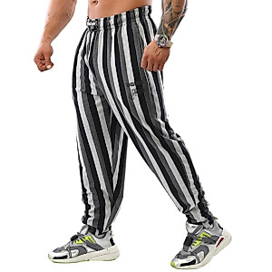 BIG SAM SPORTSWEAR COMPANY Men's Baggy Sweatpants with Pockets, Oldschool Loose Fit Gym Pants (Grey, XL)