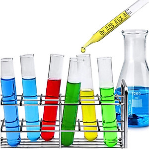 Eye Dropper for Essential Oils 10 PCS Pipettes Dropper with Black Rubber Head, Straight-Tip Calibrated Thick Glass Medicine Dropping Pipettes for Accurate Easy Dose and Measurement 1 mL Capacity (10)